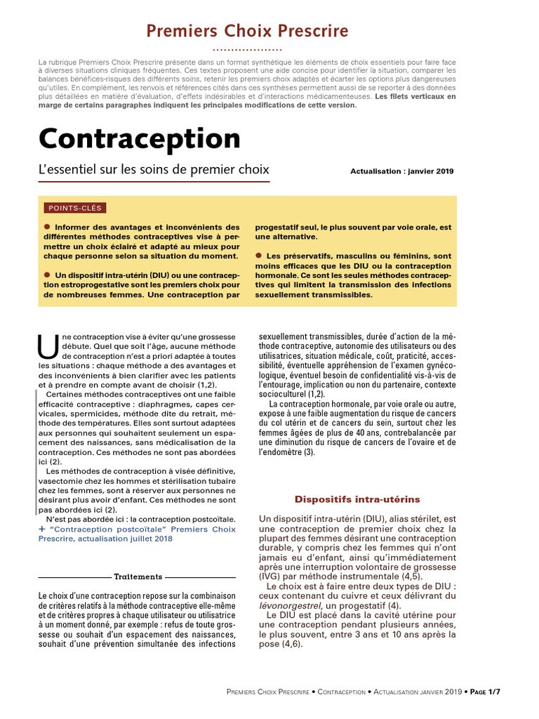 Contraception | PDF | Contraception | Préservatif