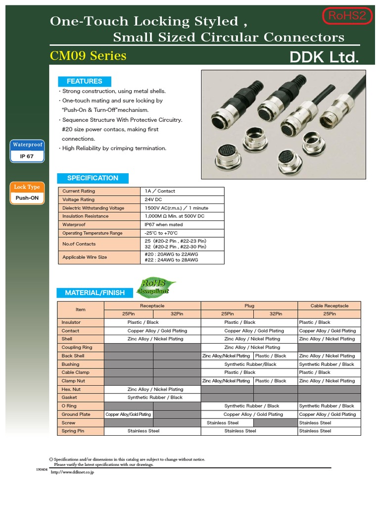 cm09 Eng | Download Free PDF | Electrical Connector | Ac Power Plugs ...