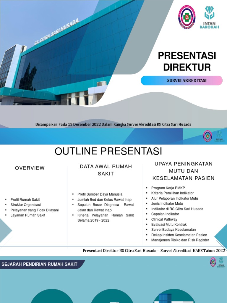 Expose Direktur Rs Citra Sari Husada - Survei Akreditasi 2022 Final ...