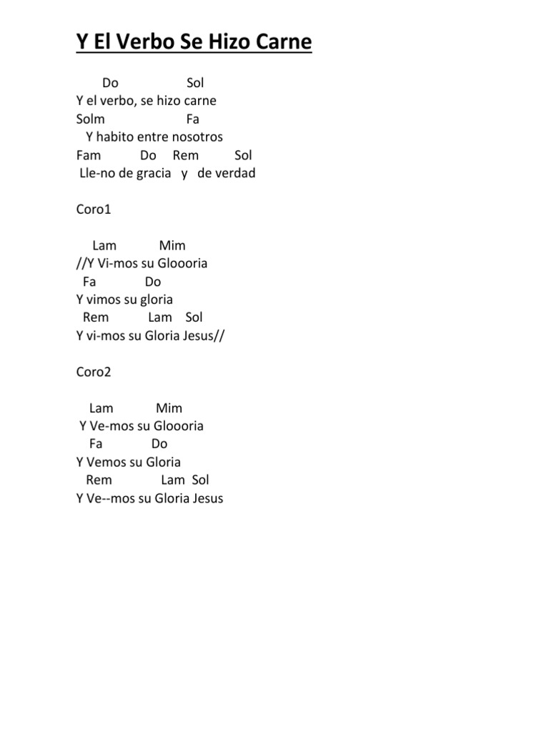 Y El Verbo Se Hizo Carne | PDF | Religión y espiritualidad | Estudios ...