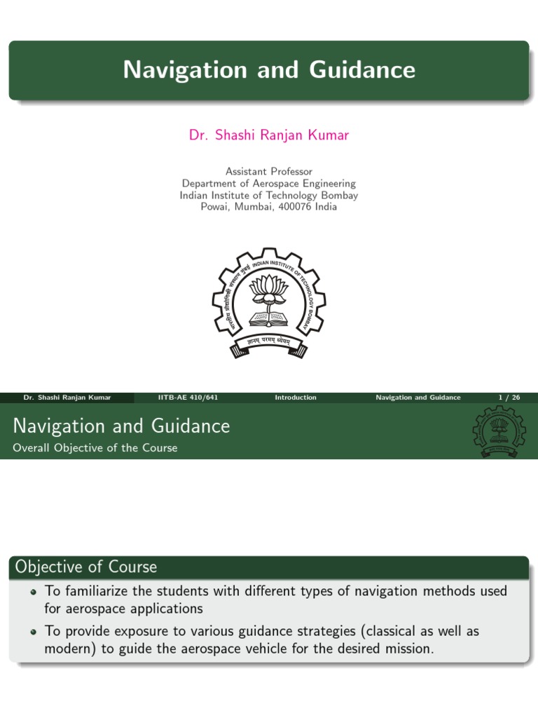 2022 Iitb Ae 410 641 | PDF | Inertial Navigation System | Guidance System