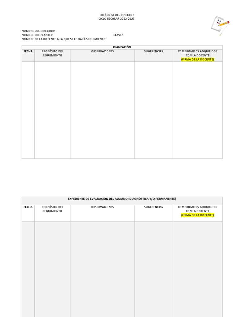 Bitácora Del Director Final | PDF | Método de enseñanza | Planificación