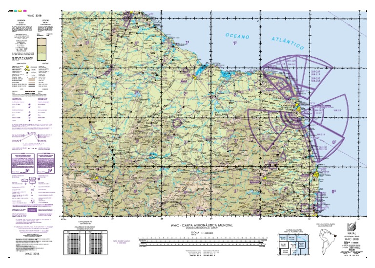 Mapa Aeronáutico do Nordeste Brasileiro | PDF | Altura | Geografia Física