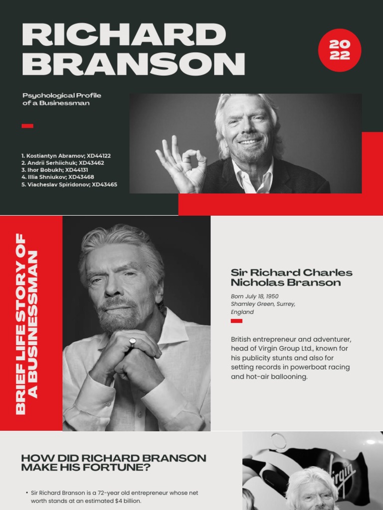 Richard Branson - Psychological Profile of A Businessman | PDF