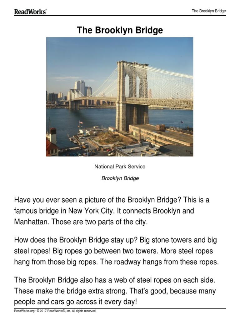 The Brooklyn Bridge | PDF