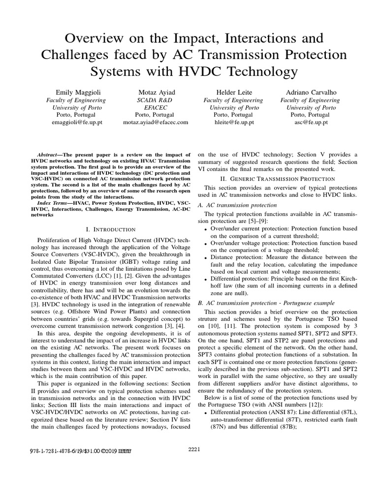 Overview On The Impact, Interactions and Challenges Faced by AC ...