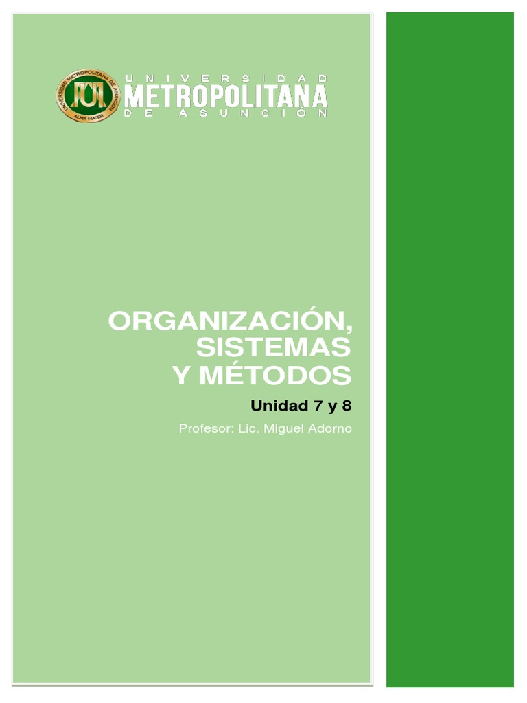 Organización, Sistemas y Métodos Material Oblig 6 | PDF | Archivo de computadora | Business