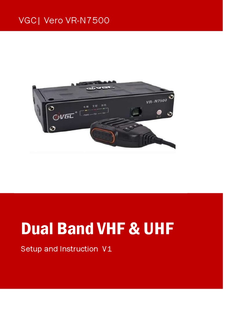 Manual VR n7500 v2 | PDF | Radio | Bluetooth