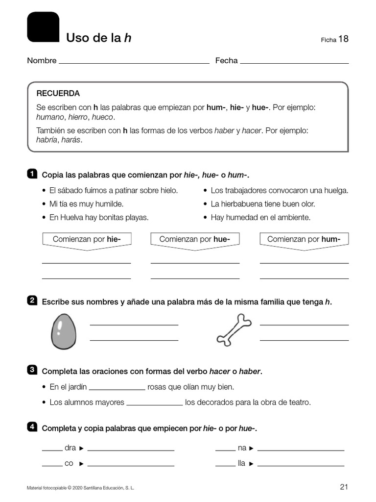 El Uso de La H | PDF
