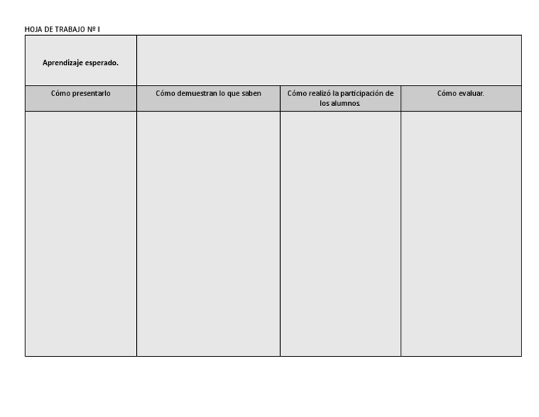 Hoja de Trabajo #I Dua | PDF