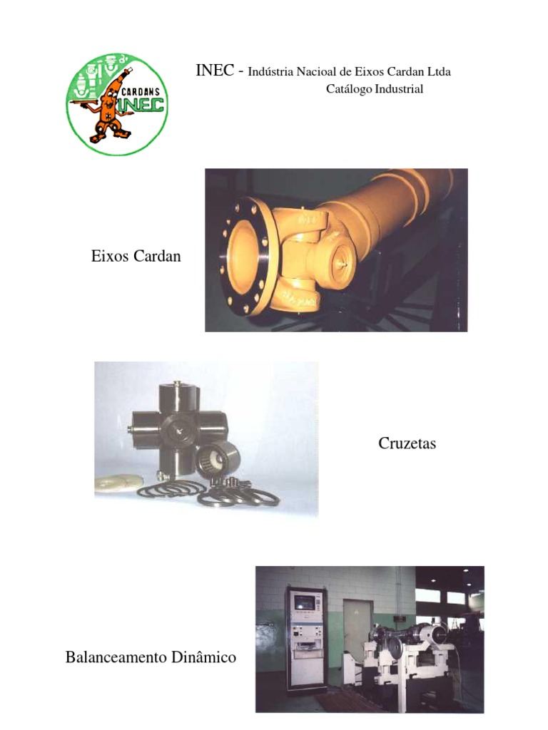 Catálogo de Eixos Cardan INEC | PDF | Engenharia Mecânica | Science