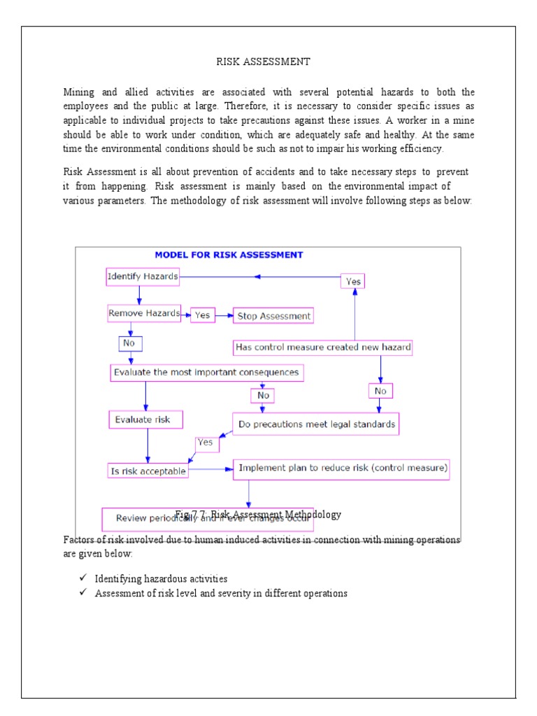 Mining Risk Assessment | PDF | Risk | Risk Assessment