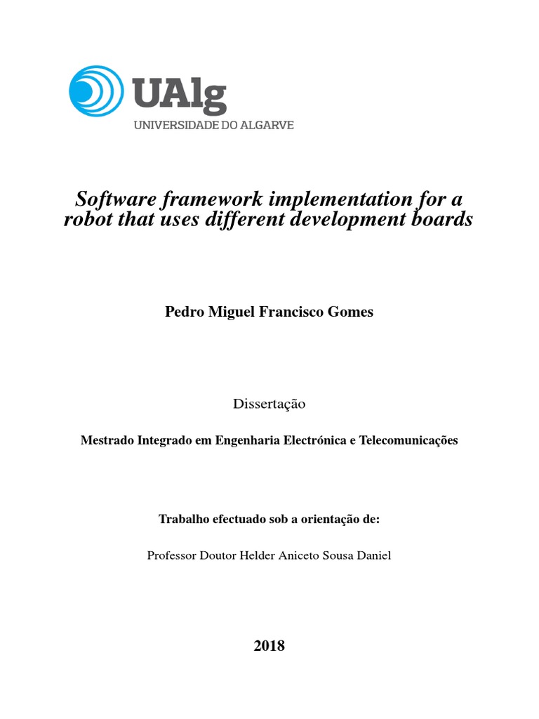 Software Framework Implementation Pdf Arduino Raspberry Pi