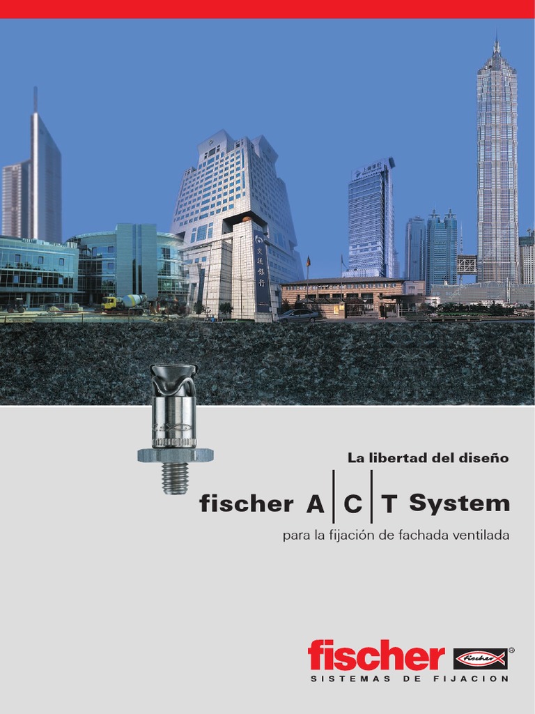 Catalogo Fischer ACT | PDF | Perforación | Tornillo