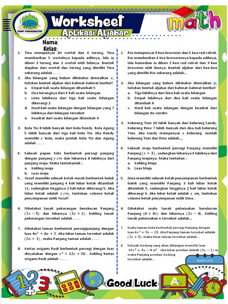 Worksheet TM 2 | PDF