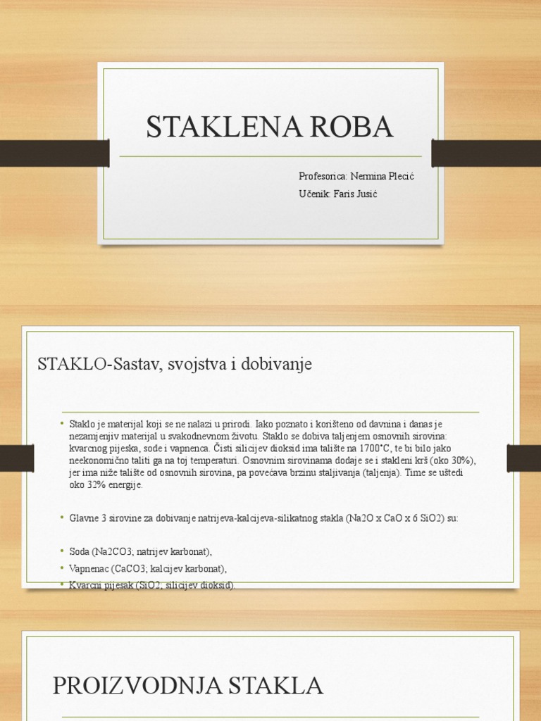 Staklena Roba | PDF
