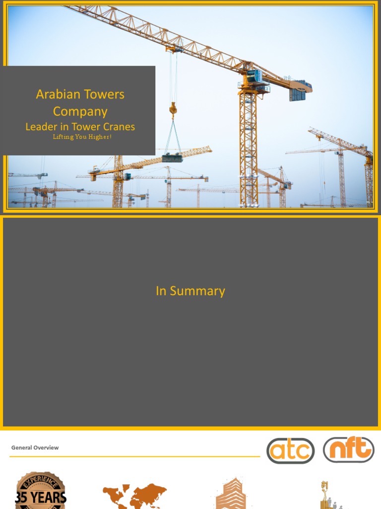 NFT-ATC Cranes Who We Are2022 | PDF | Crane (Machine) | Riyadh