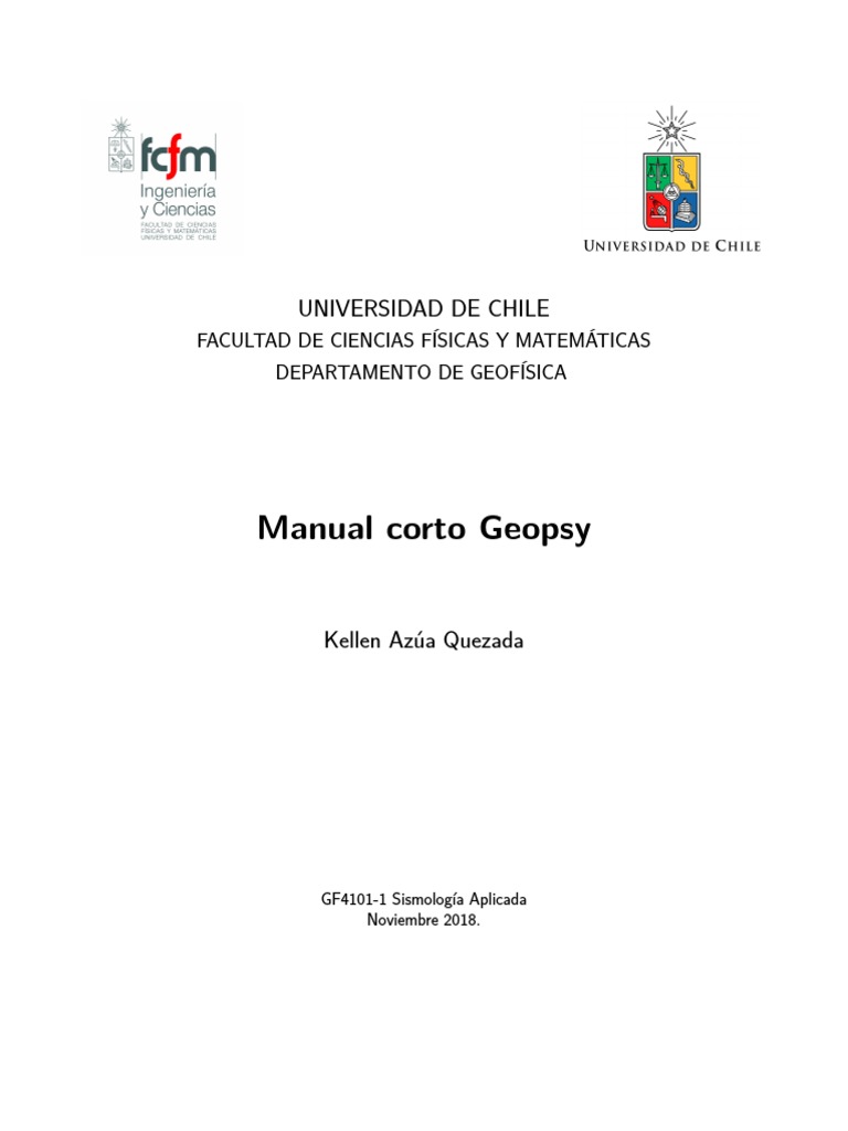 Manual Geopsy SPAC f-k Inversión | PDF | Frecuencia | Olas