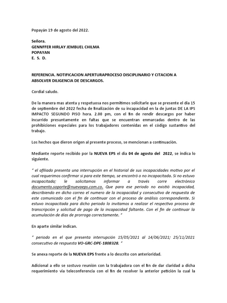 citacion-a-descargos-genfer-pdf-justicia-crimen-y-violencia
