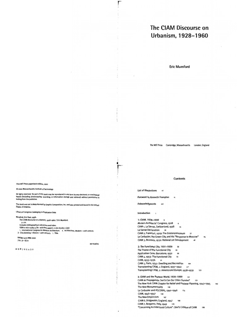 Mumford CIAM Discourse | PDF