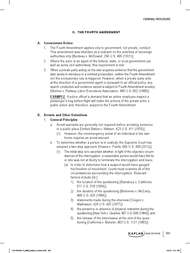 Fourth Amendment and Arrest Procedures | PDF | Search Warrant ...