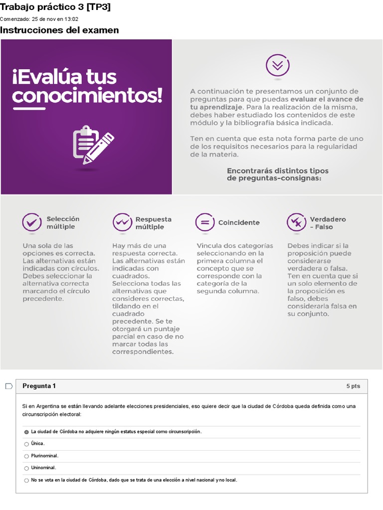 Examen - Trabajo Práctico 3 (TP3) | PDF | Federalismo | Federación