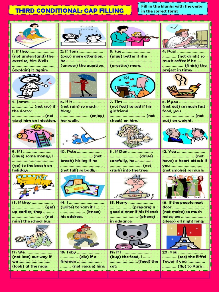 Third Conditional Gap Filling - 50140 | PDF