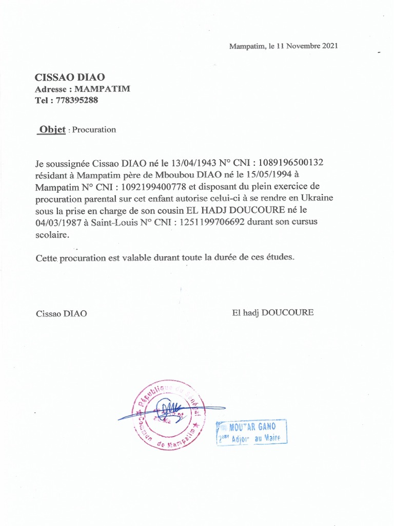 Procuration Scanner | PDF