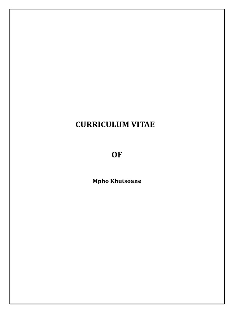 CV - Mpho Khutsoane - 2022 - FS | PDF | Computer Network | Active Directory