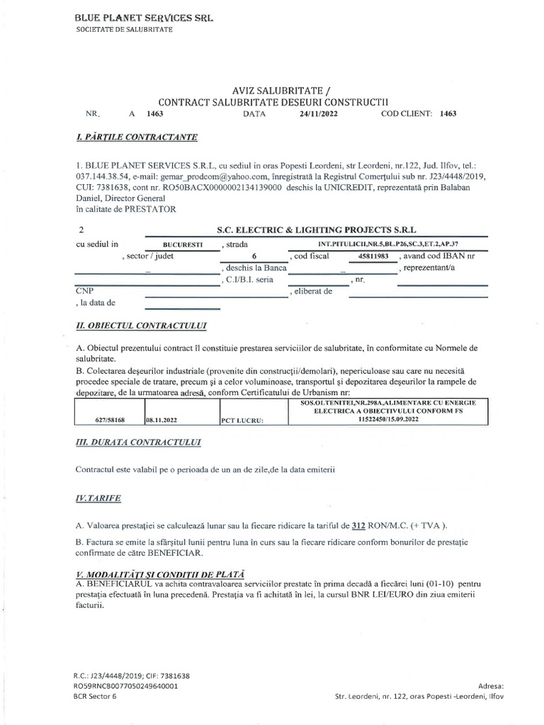 Aviz Salubritate | PDF