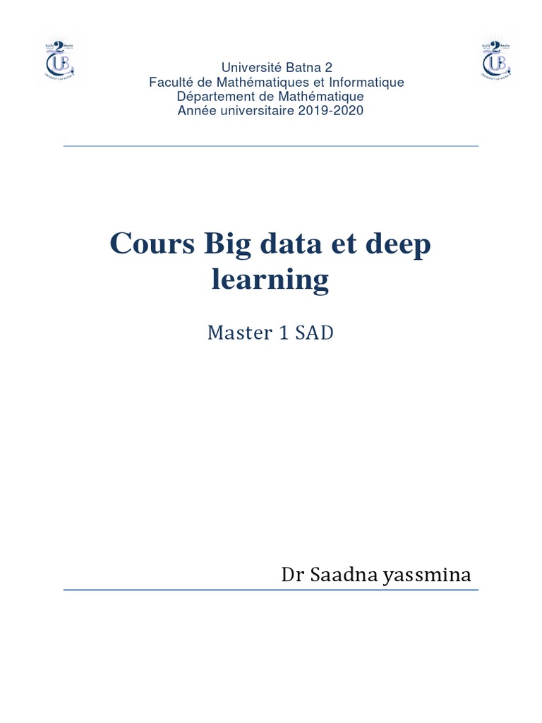 Cours - 1 - 01 - Big Data | PDF | Apache Spark | MapReduce