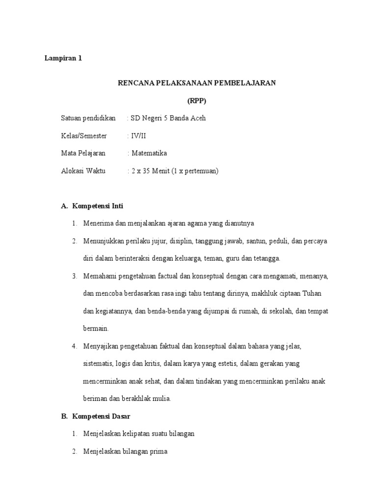 RPP Discovery 1 | PDF