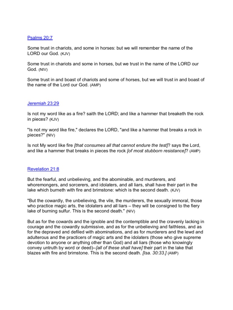 Psalms 20 | PDF
