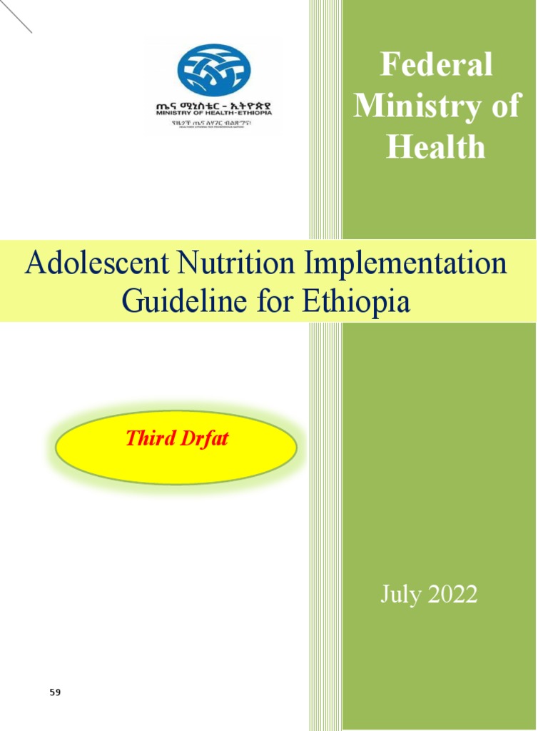 Adolescent Nutrition Intervention Guideline 3rd Draft July 20221 | PDF ...