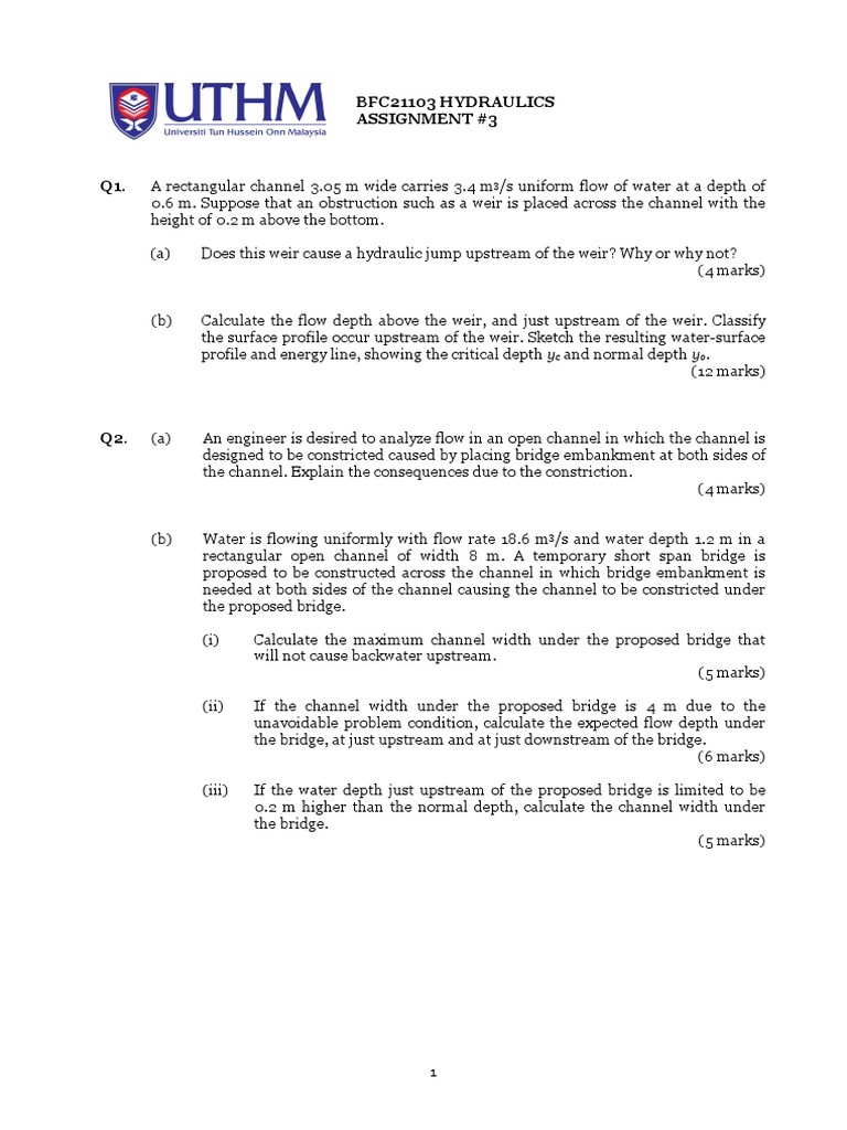 Assign 233 S | PDF | Fluid Dynamics | Continuum Mechanics