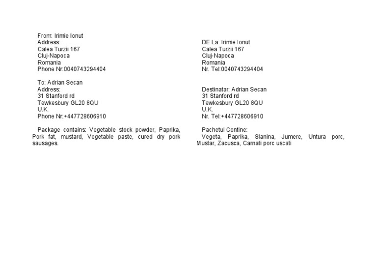 Eticheta Pachet | PDF