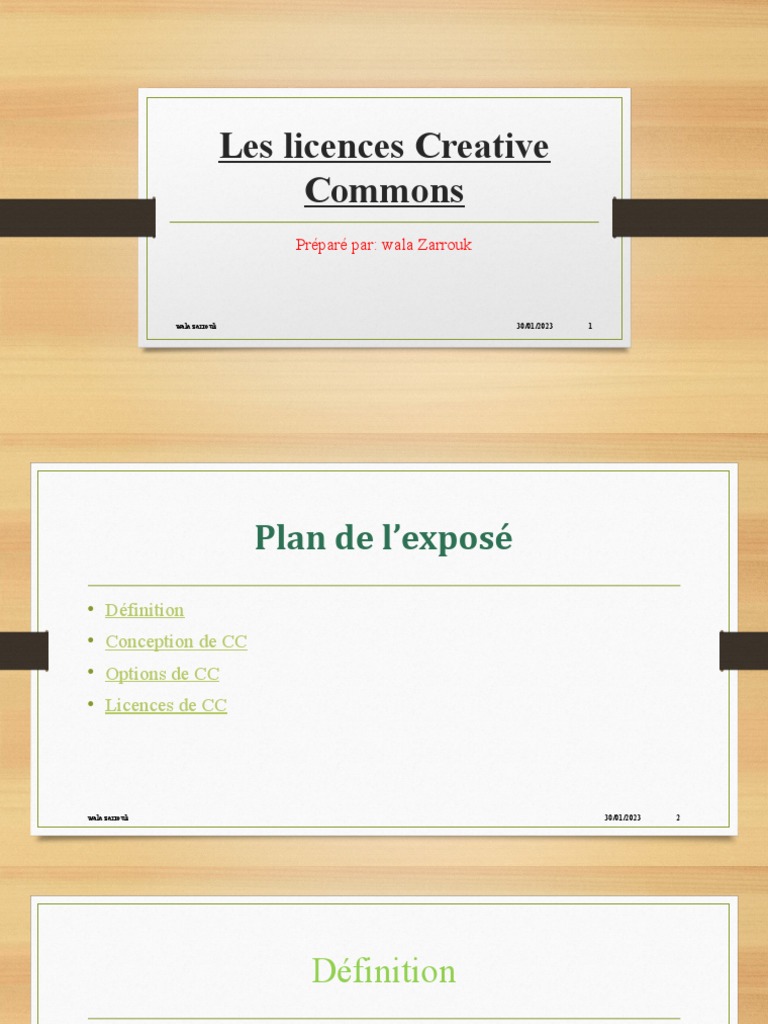 Les Licences Creative Commons | PDF