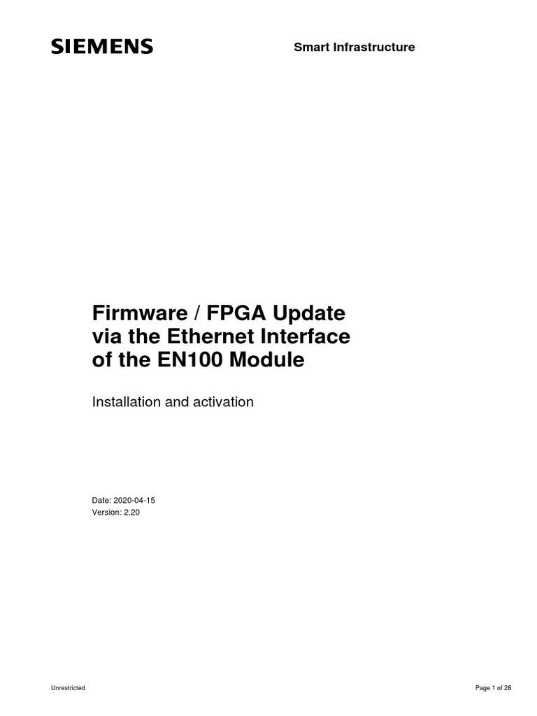 EN100 FW Update V2.20 en | PDF | Network Topology | Computer Network