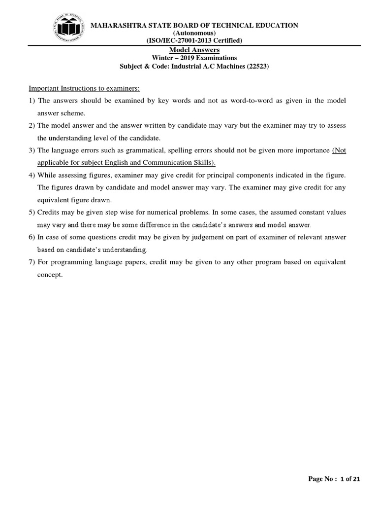 22523-2019-Winter-Model-Answer-Paper (Msbte Study Resources) | PDF ...