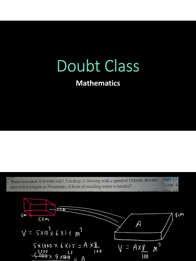 Maths Doubt Class | PDF