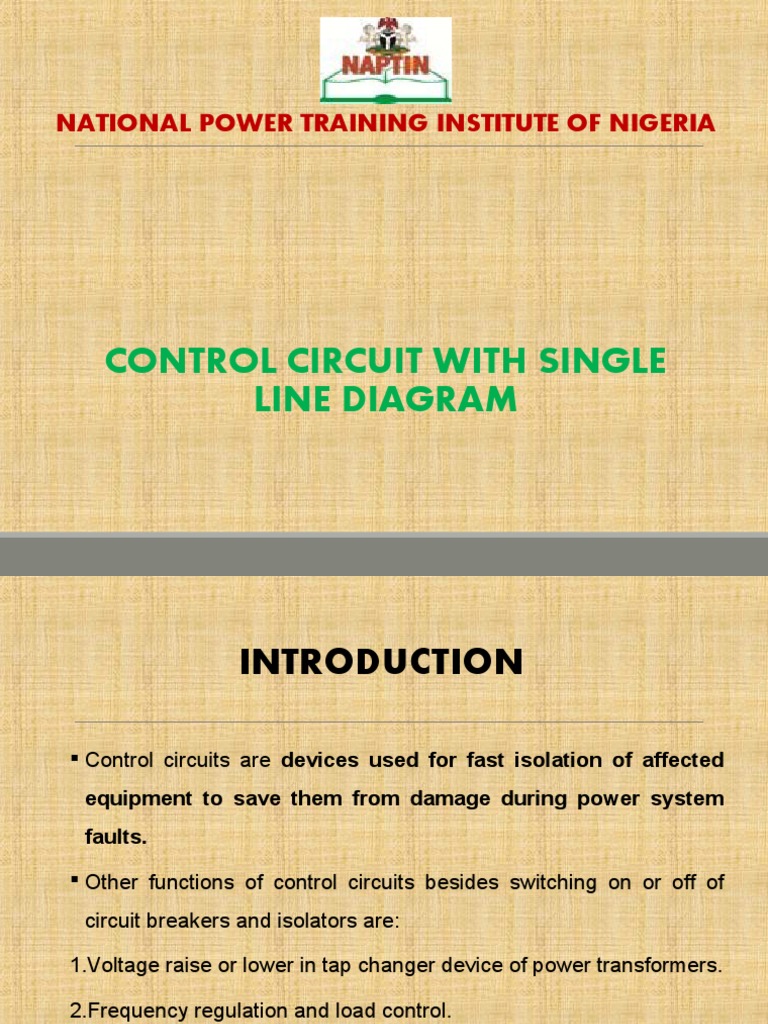 Lecture 3.2 Control Circuits With Single Line Diagram | PDF | Relay ...