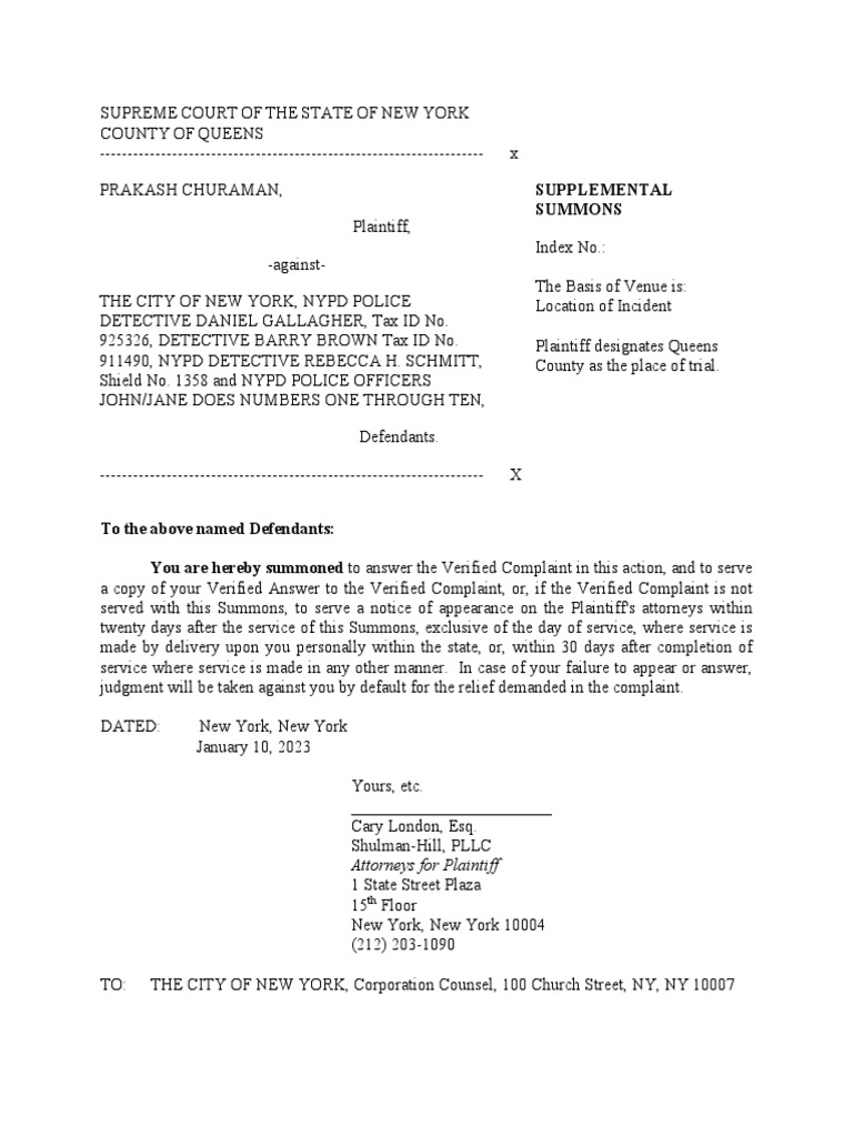 Prakash Churaman Civil Rights Lawsuit | PDF | Fourth Amendment To The ...