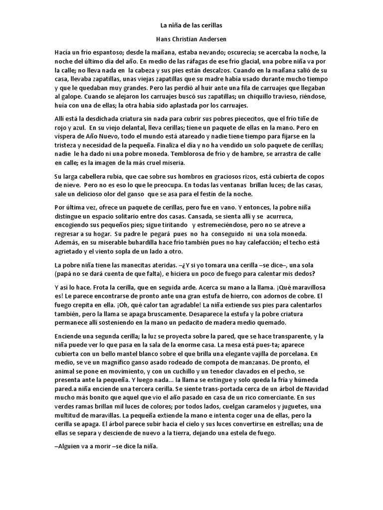 La Niña de Las Cerillas | PDF