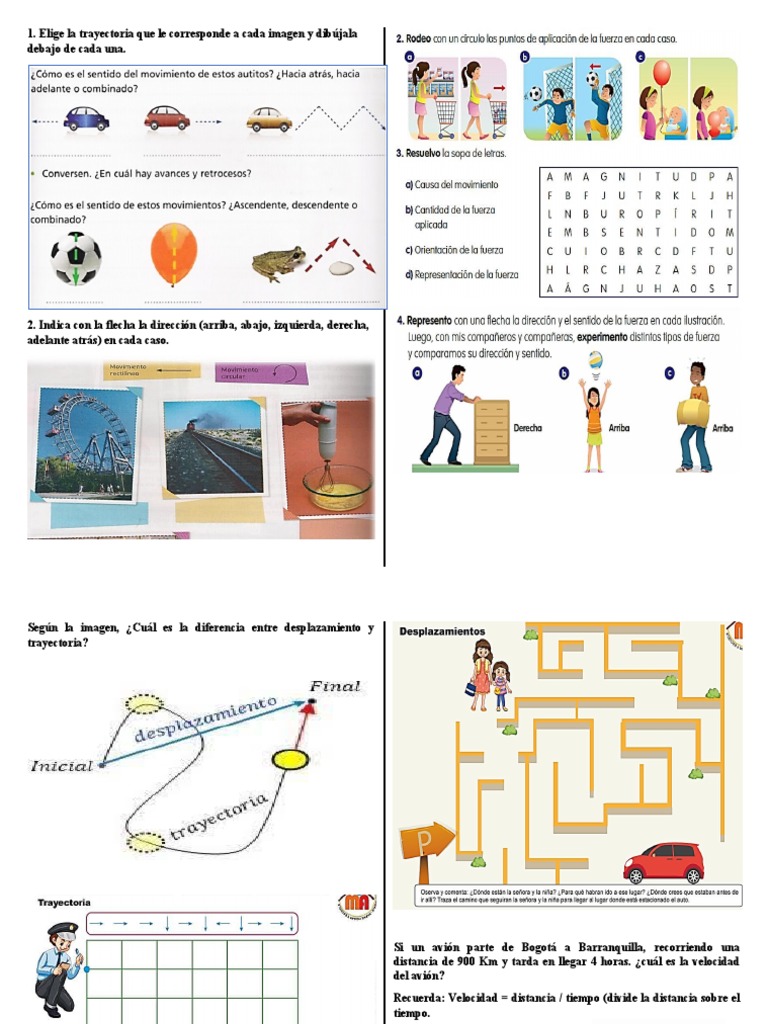Ejercicios de Trayectoria y Dirección para Niños | PDF