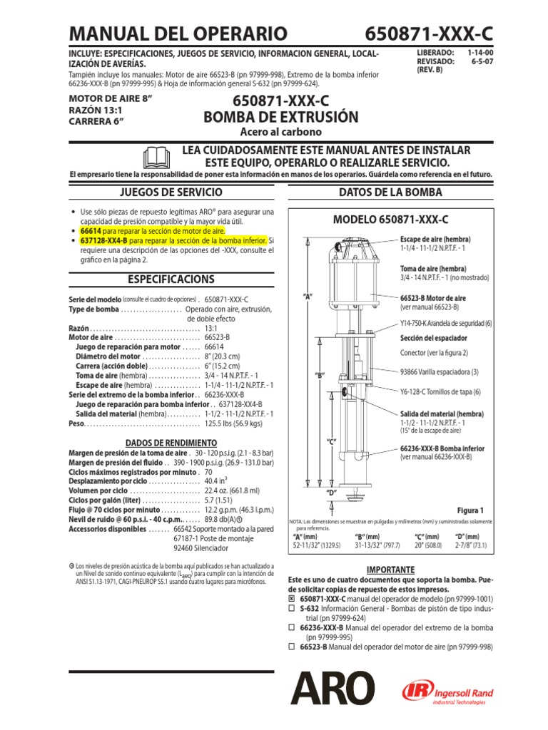 650871-F4E-C - Bomba Neumática de Grasa 13.1 | PDF | Bomba | Neumático