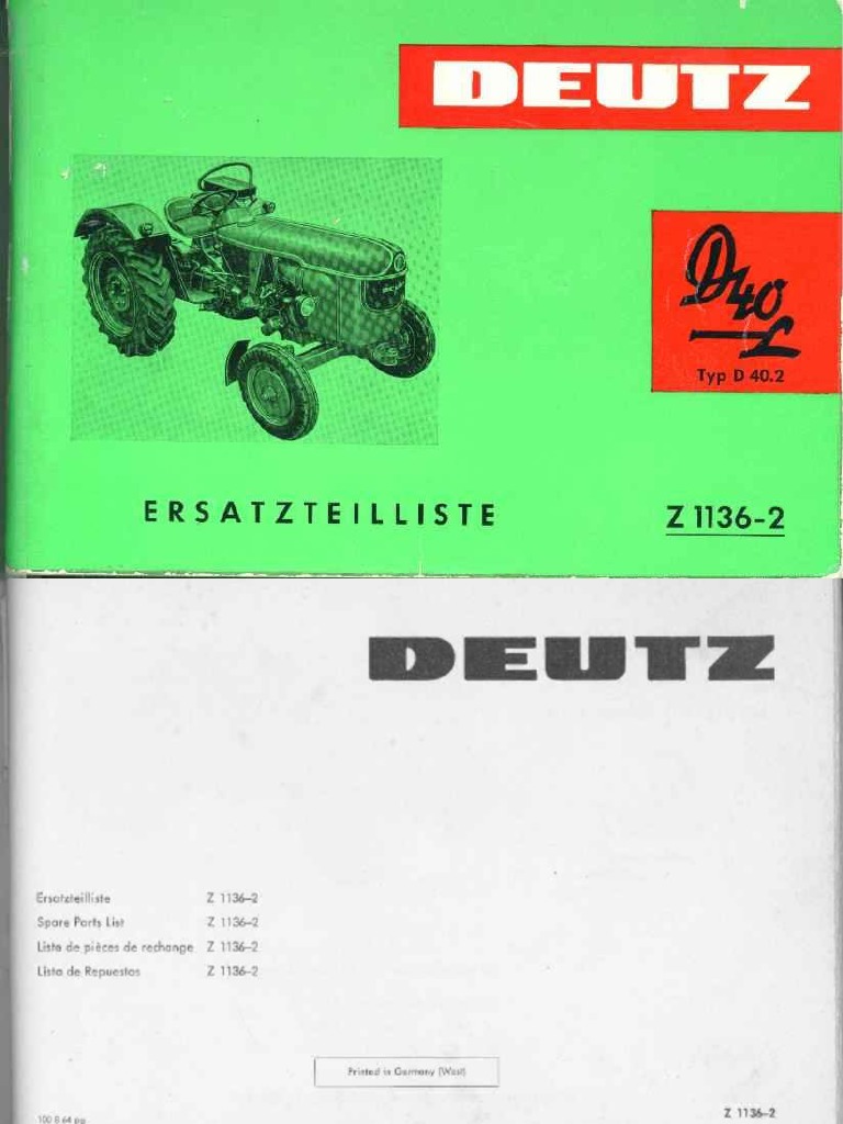 Deutz Ersatzteilliste | PDF