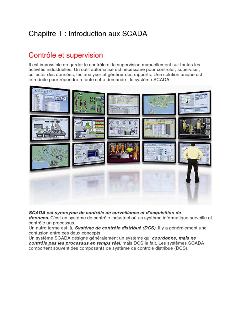 Chapitre 1 Introduction Au Scada Pdf Scada Automate Programmable