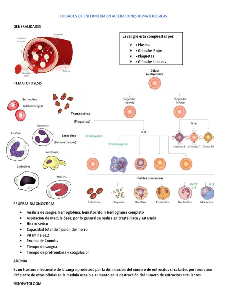 Altelaciones Hematologicas | PDF | Leucemia | Sangre
