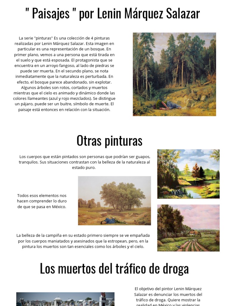 Diapo Espanol "Paisajes" | PDF | Pinturas | Pintura de paisaje