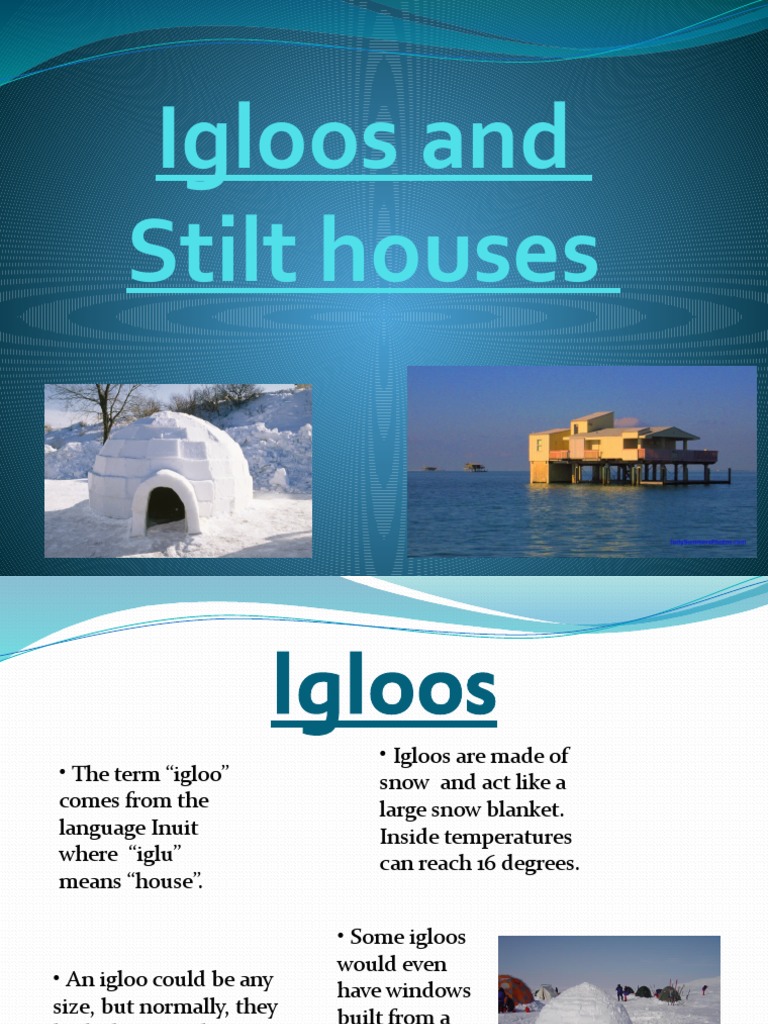 Igloos and Stilt Houses | PDF